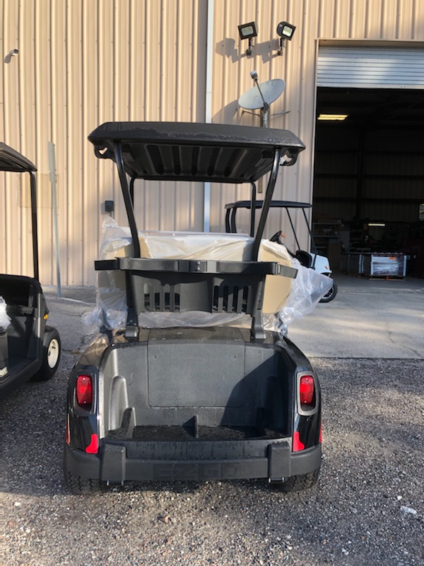 #0301 Black EZGO RXV Rear - Gulf Atlantic Vehicles